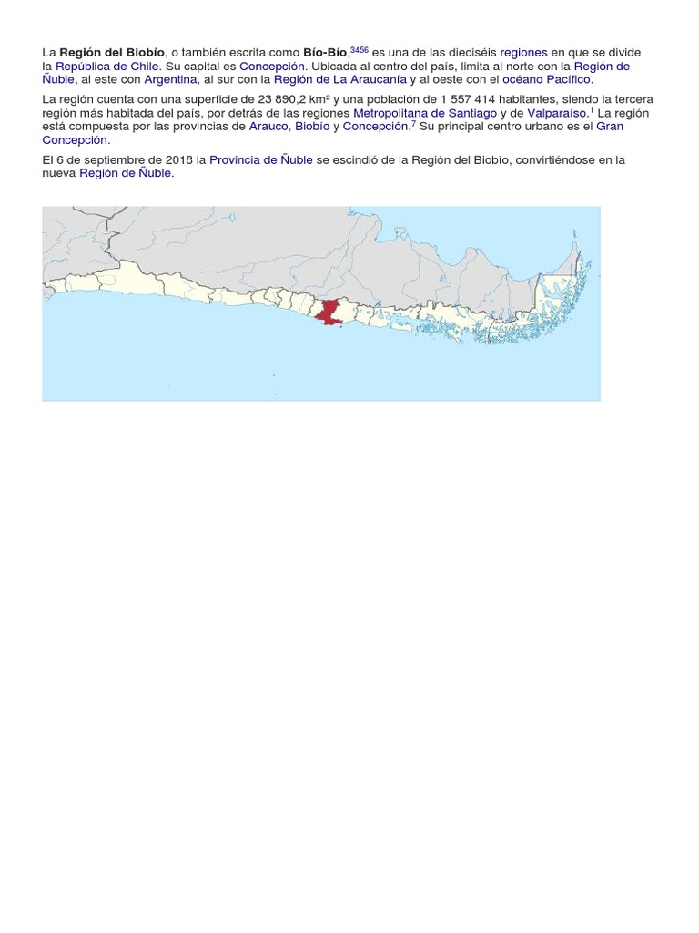 Region Del Bio Bio | PDF