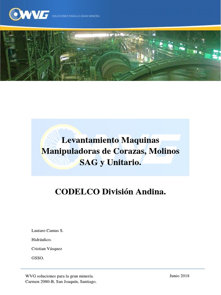 Informe Mantenimiento Manipuladoras Codelco | PDF | Tecnología