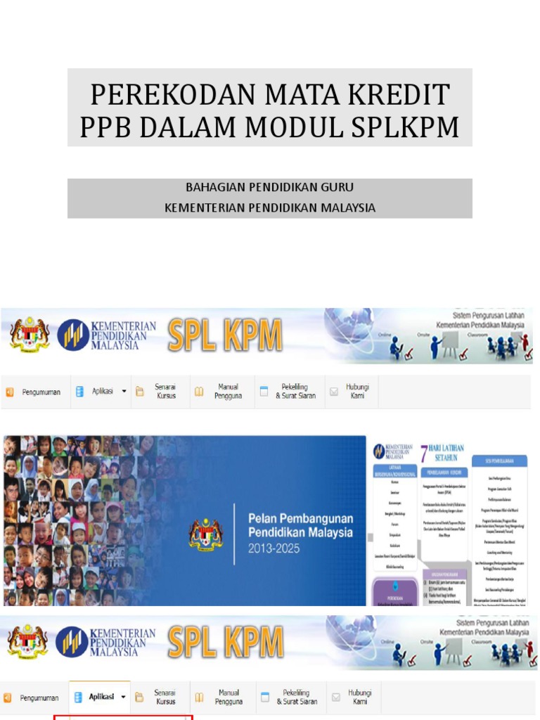 Pengiraan Mata Kredit Dalam Modul SPLKPM - v5 | PDF