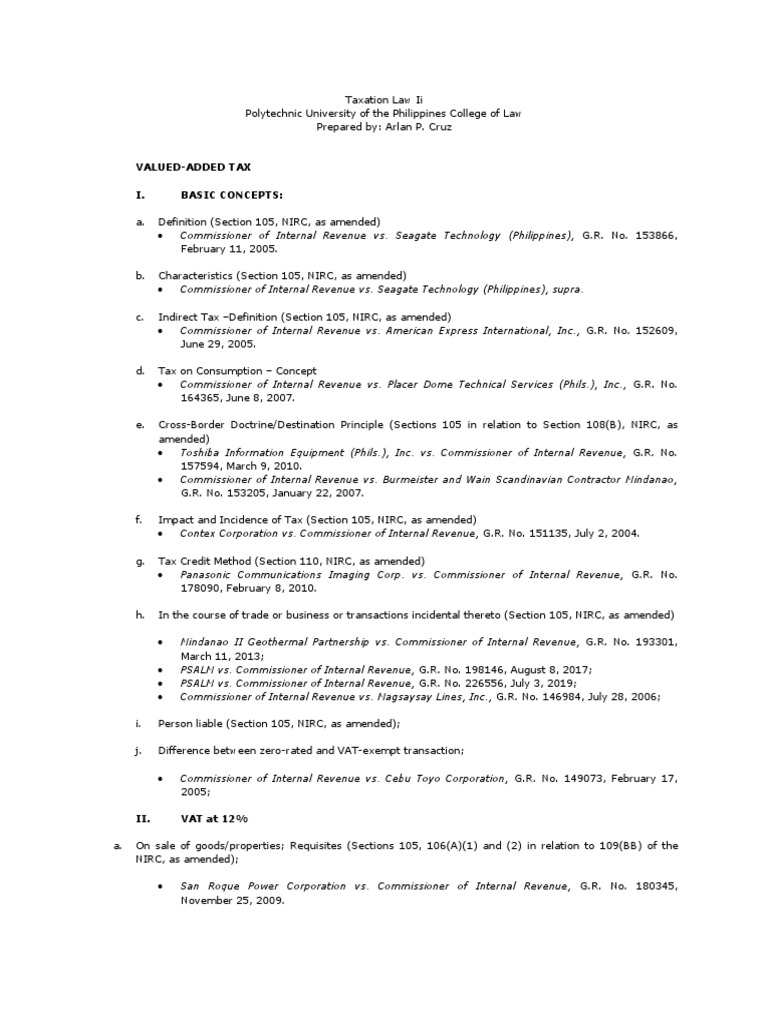 Tax Syllabus | PDF | Internal Revenue Service | Taxes