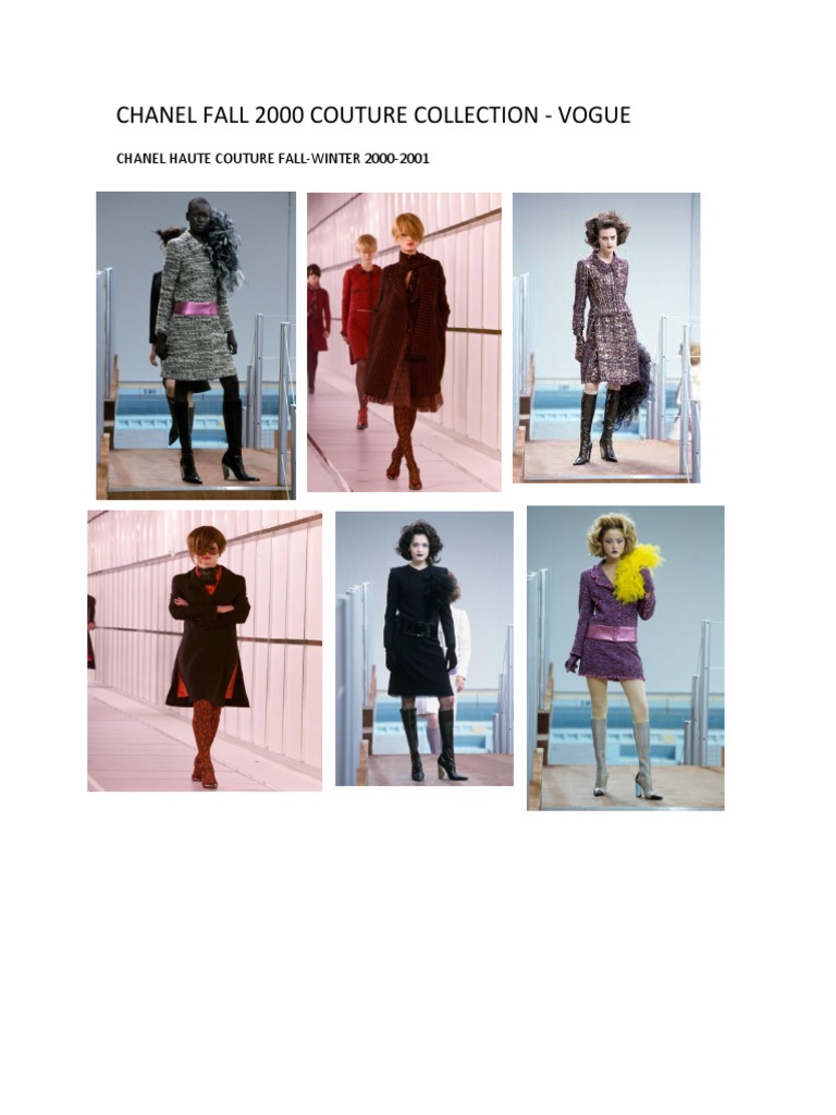 Chanel Fall 2000 Couture Collection | PDF | Cuero | Cuerpo humano