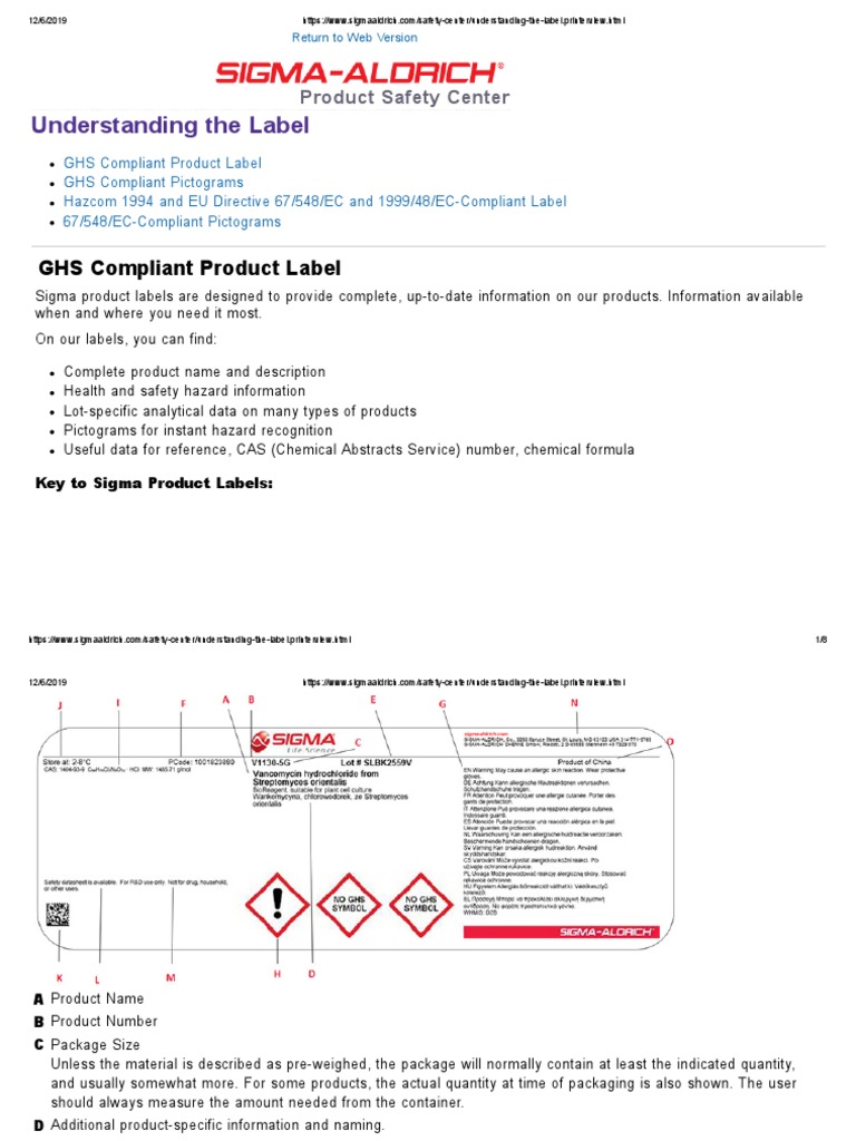 Understanding The Label - Printerview | PDF | Toxicity | Packaging And ...