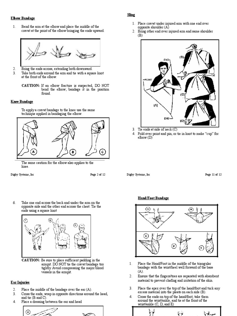 Triangular Bandage Techniques
