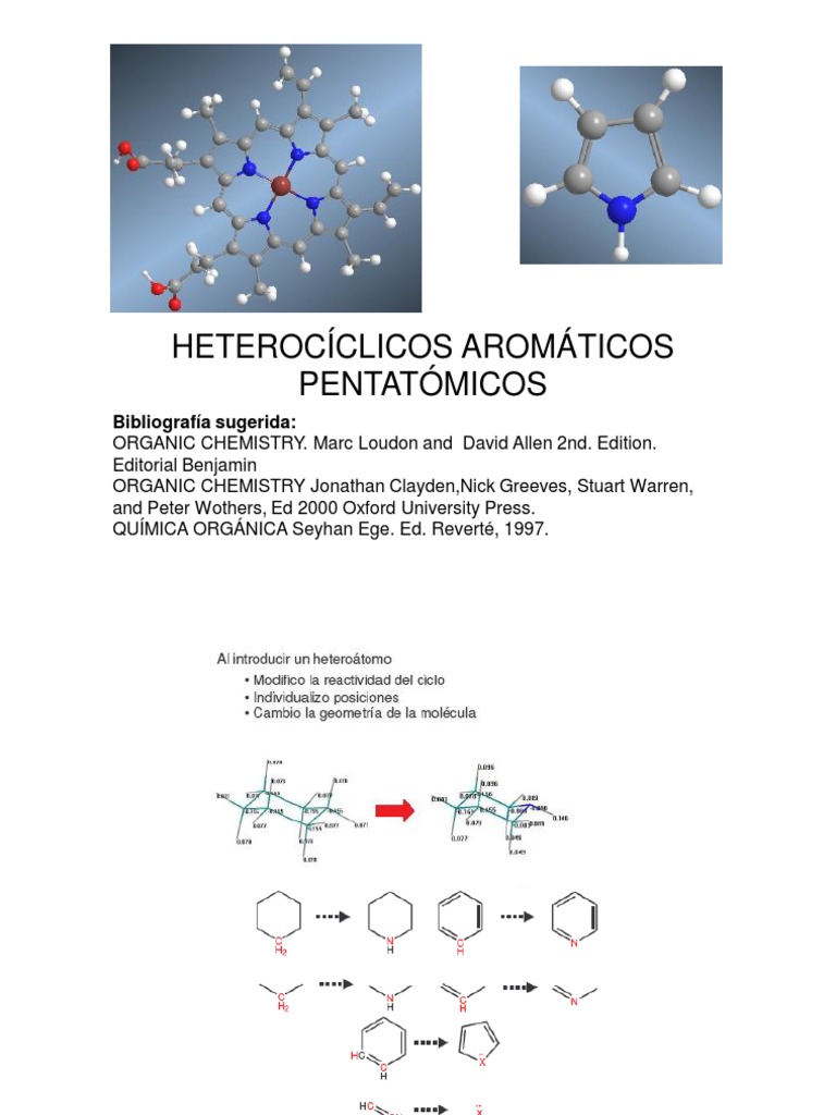 Tema 2 Heterociclicos Pentatomicos | Aromaterapia | Compuesto heterocíclico