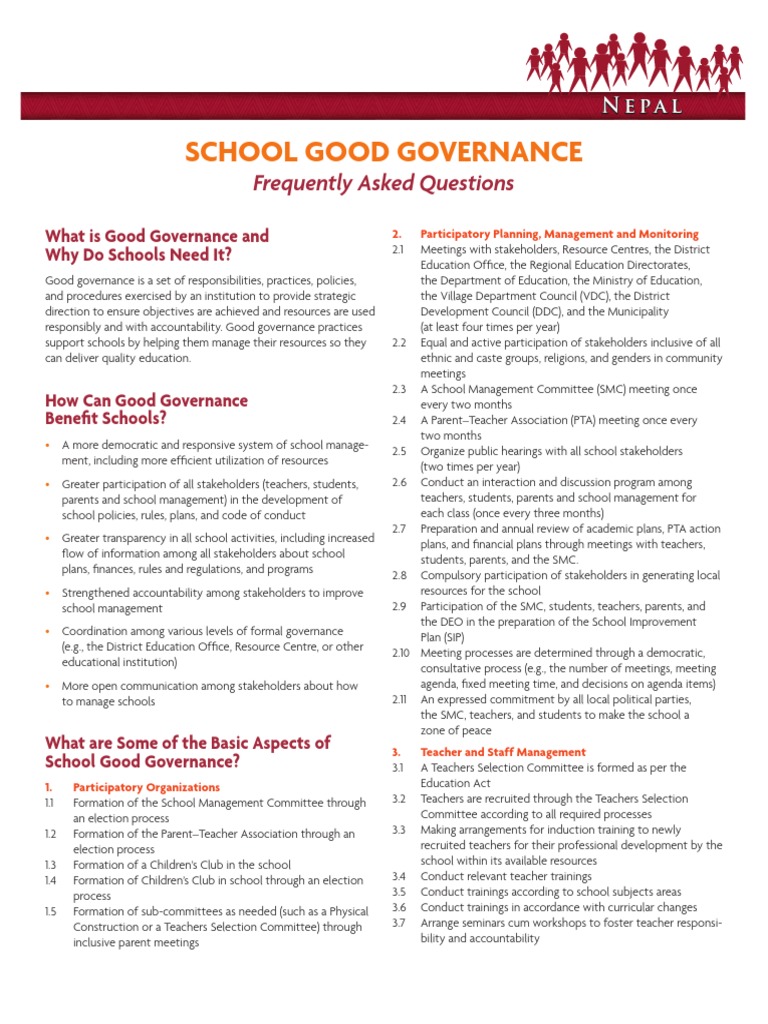 School Governance for Stakeholders | PDF | Governance | Good Governance