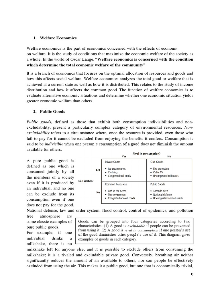 Welfare Economics | PDF | Pareto Efficiency | Welfare Economics