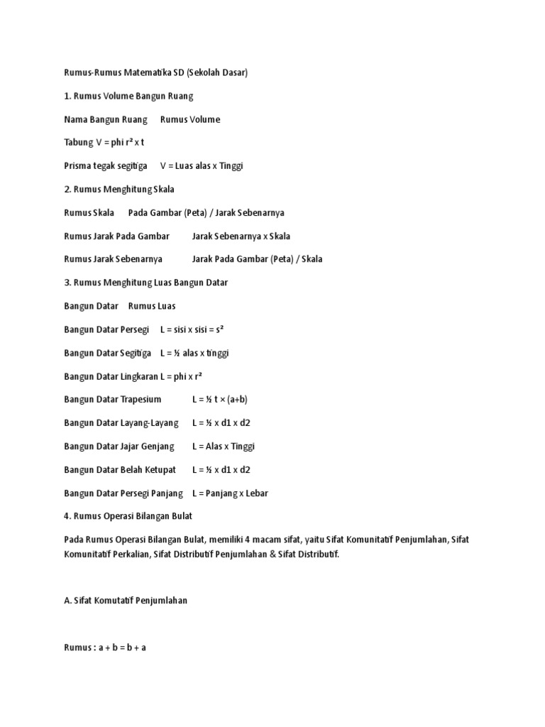 Rumus Rumus Mat WPS Office | PDF