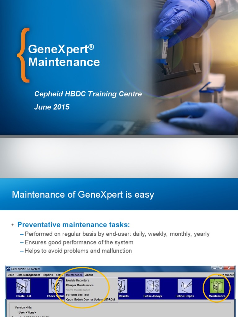 Maintenance of GeneXpert | PDF | Computing