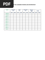 Score Sheet For Pageant | PDF