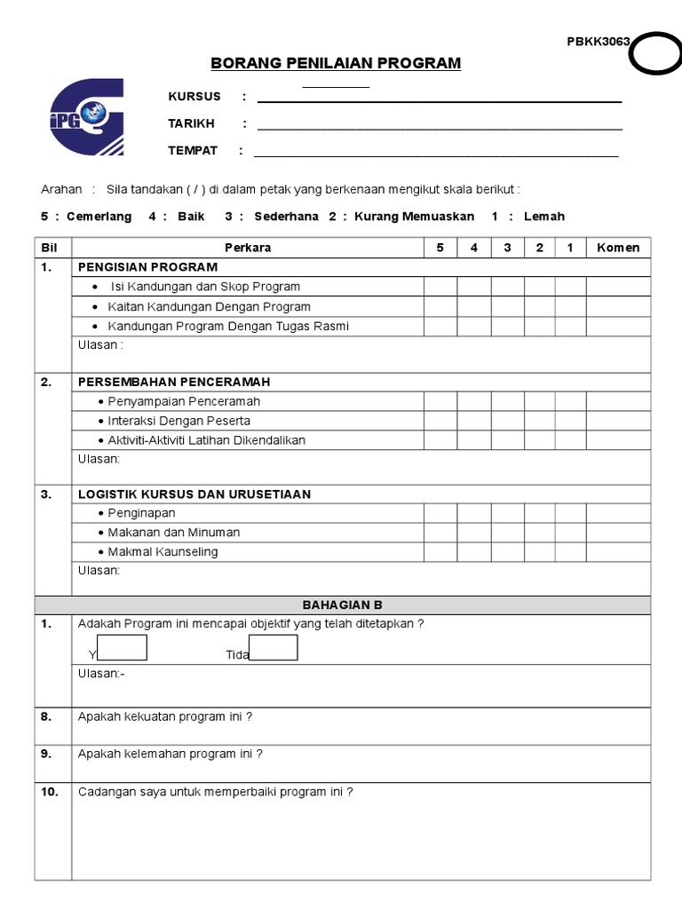 Penilaian Program | PDF | Karier & Perkembangan