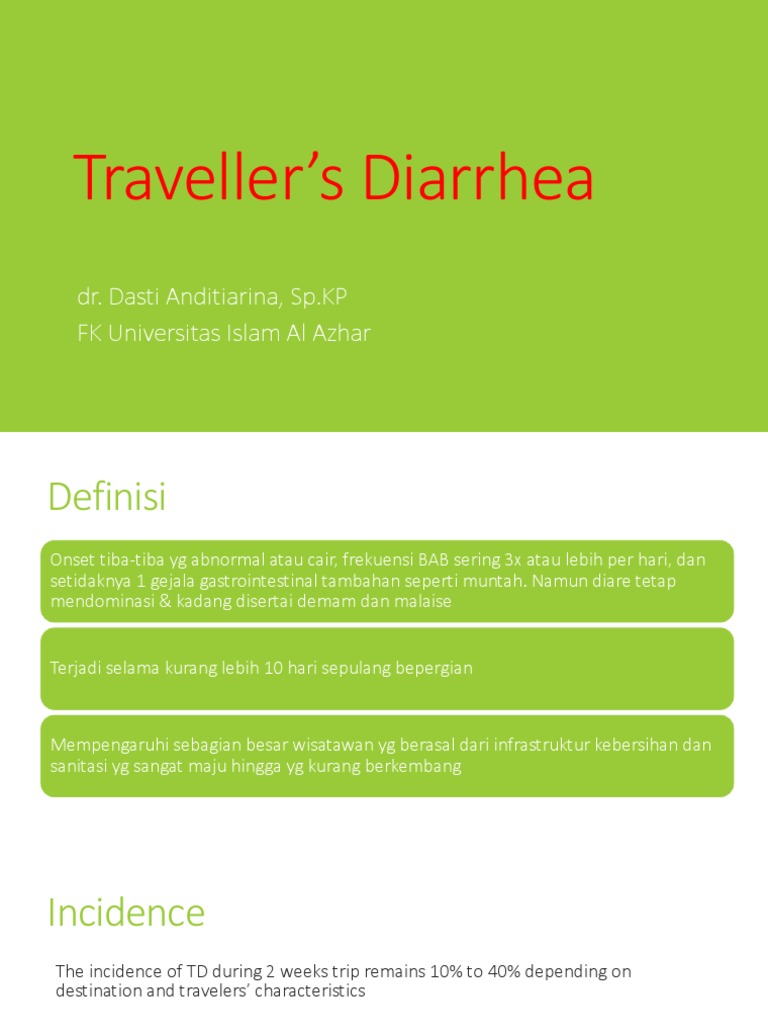 Traveler's Diarrhea | PDF | Diarrhea | Clinical Pathology
