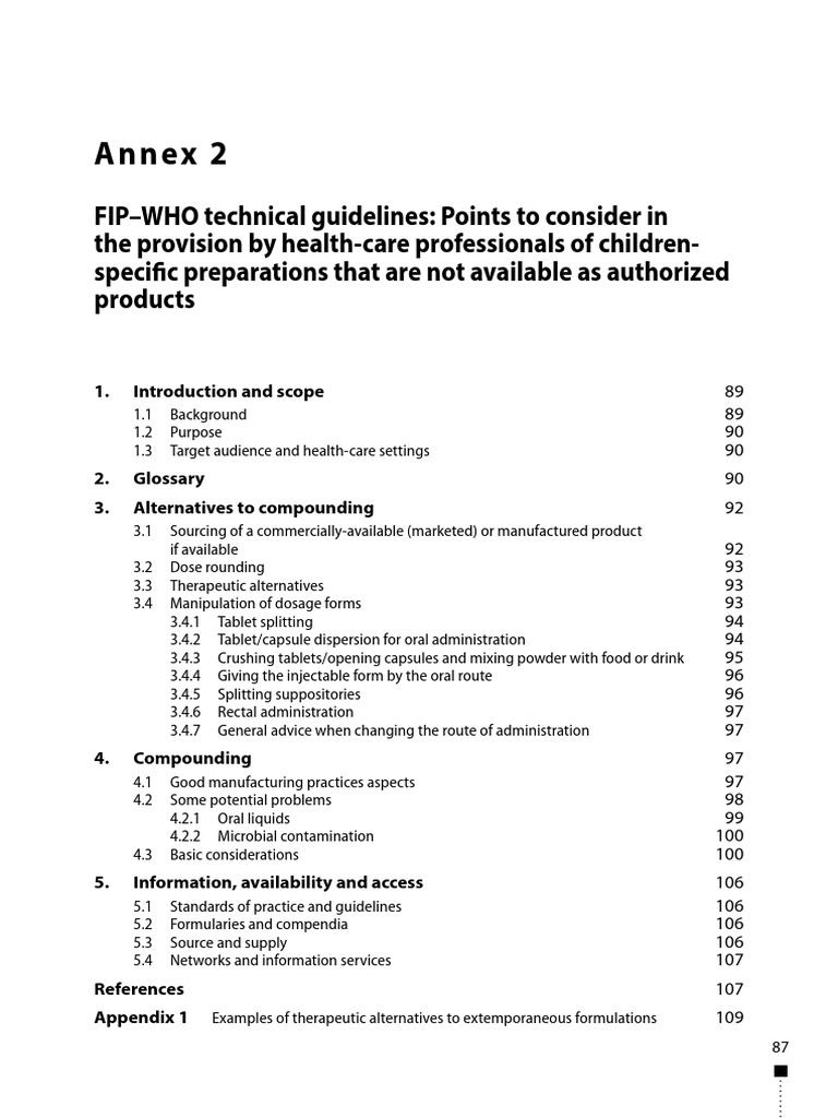 Annex 2 | PDF | Tablet (Pharmacy) | Pharmaceutical Formulation