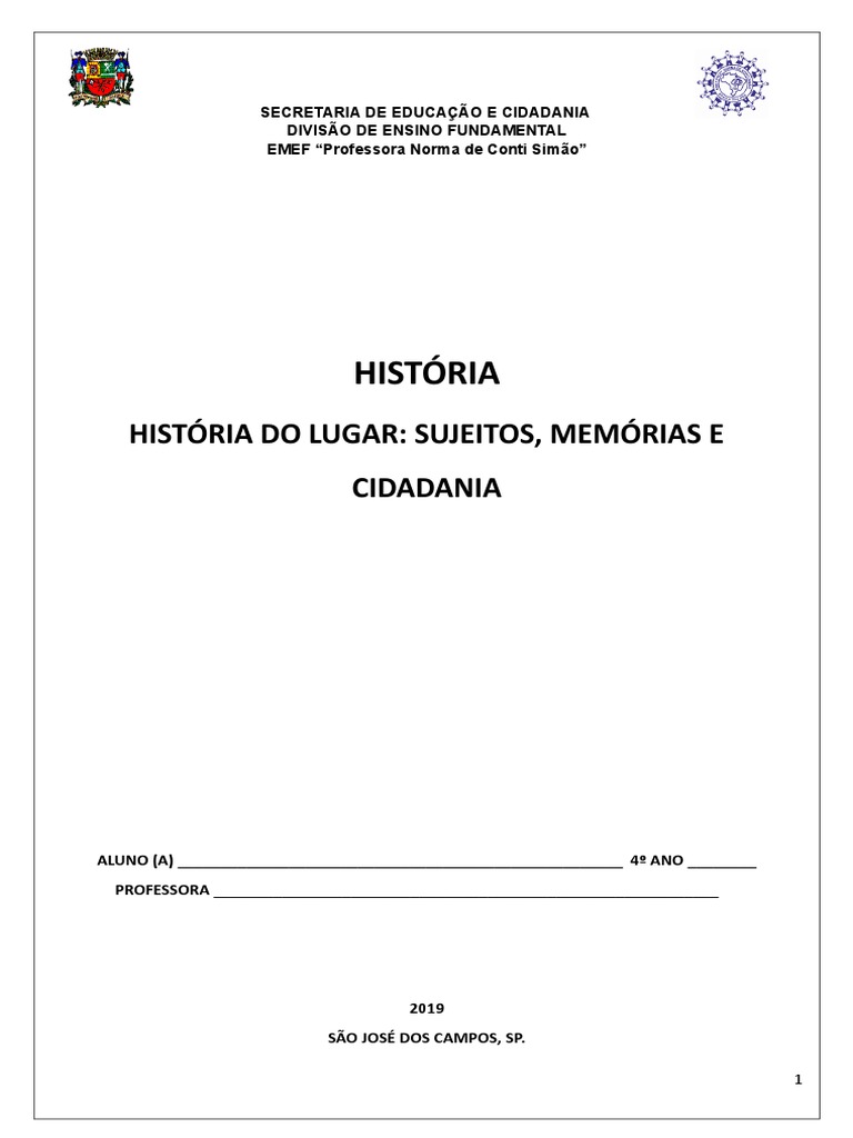 Apostila de História - SJC 4º Ano | PDF | Rio de Janeiro | Indústrias