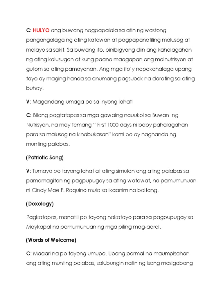 Nutrition Month | PDF