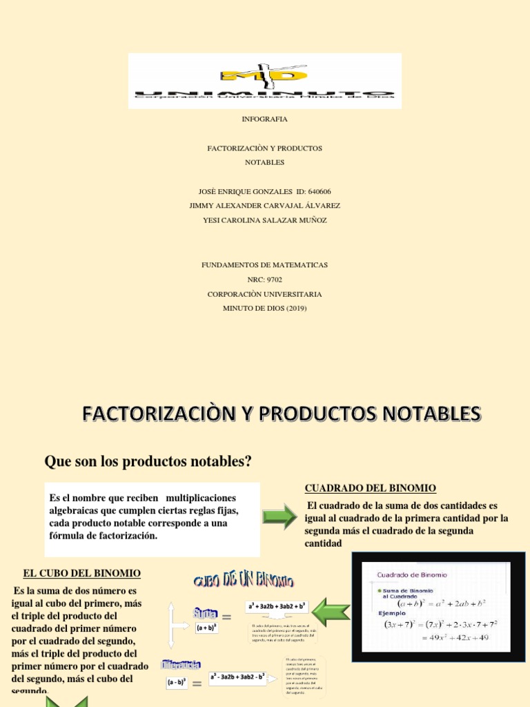 Infografia Productos Notables Jose | PDF