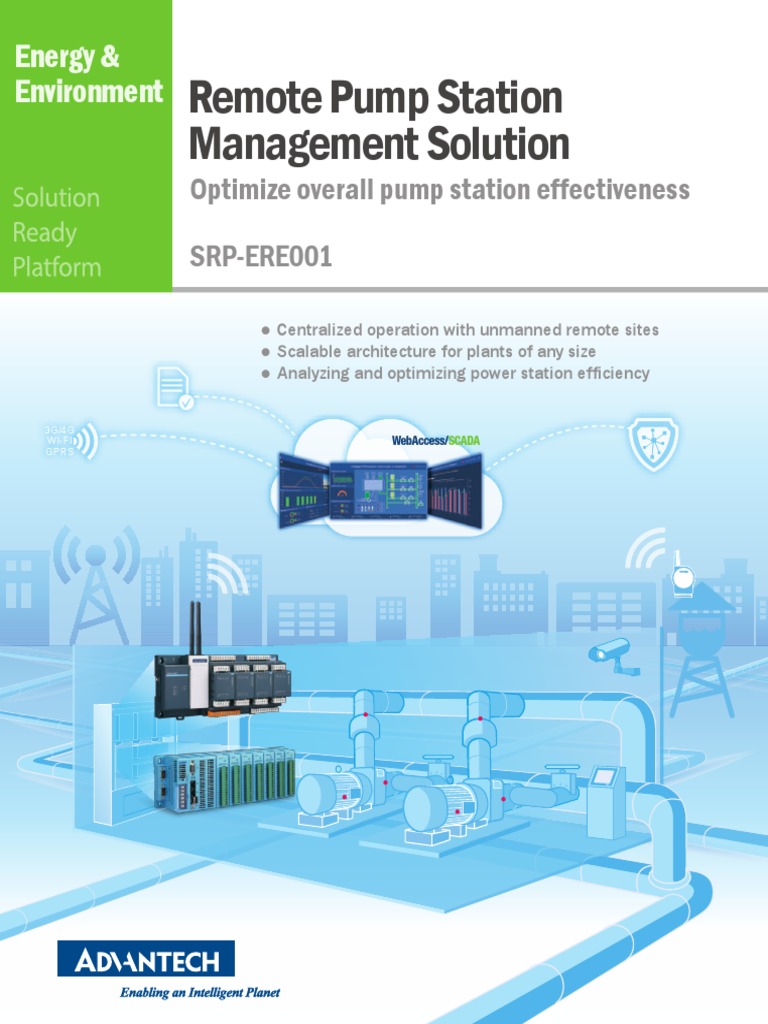 Remote Pump Station Management Solution | PDF | Scada | Internet Of Things
