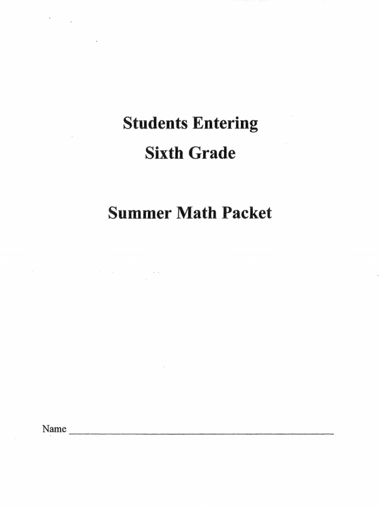 Sixth Grade: Students Entering | PDF | Gallon | Fraction (Mathematics)