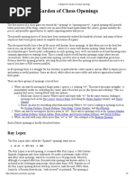 Chess Openings Cheat Sheet | PDF