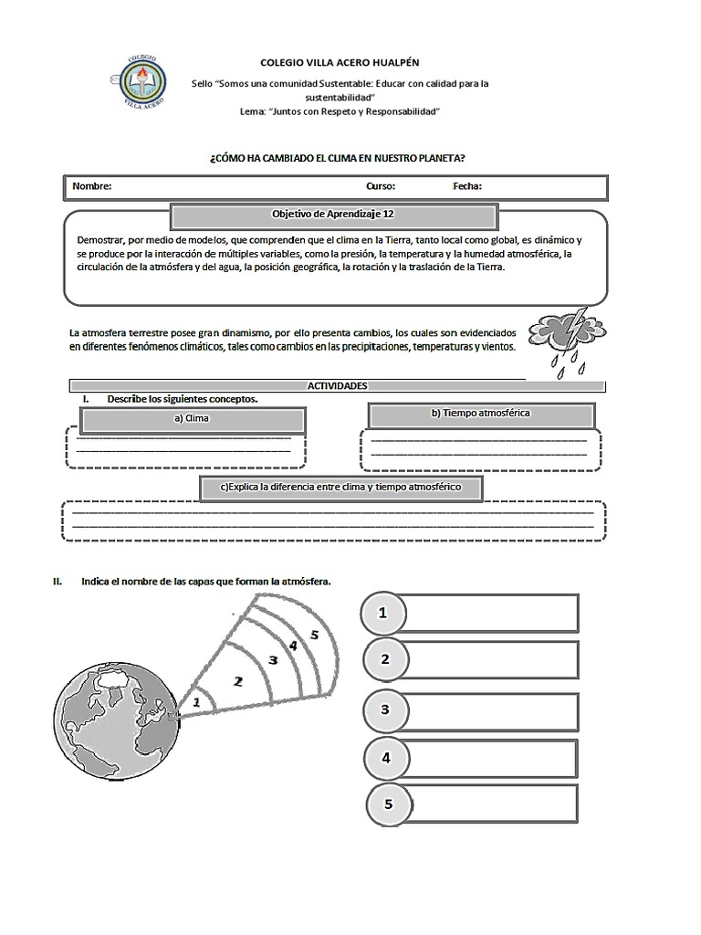 Guia Clima Septimo | PDF