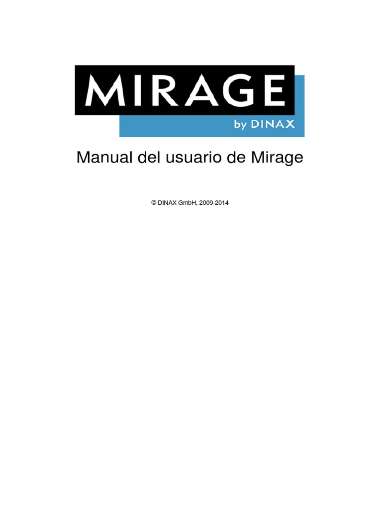 Manual Mirage Aplicaciones | PDF | Point and Click | Impresora ...