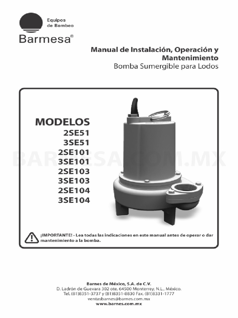 Manual de Instalacion, Operacion y Mantenimiento | PDF