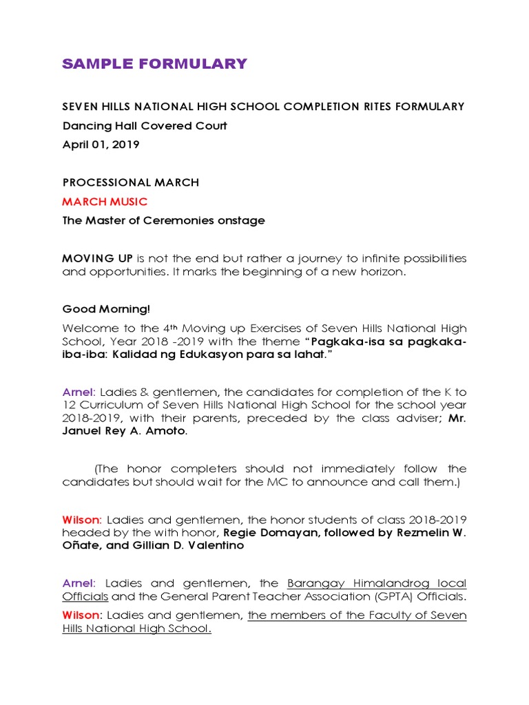 Sample Formulary: March Music | PDF