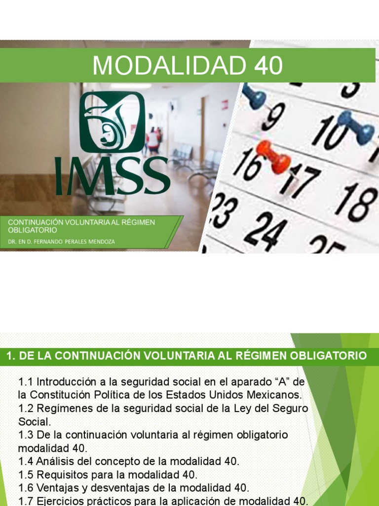 Modalidad 40 | PDF | Pensión | Seguro