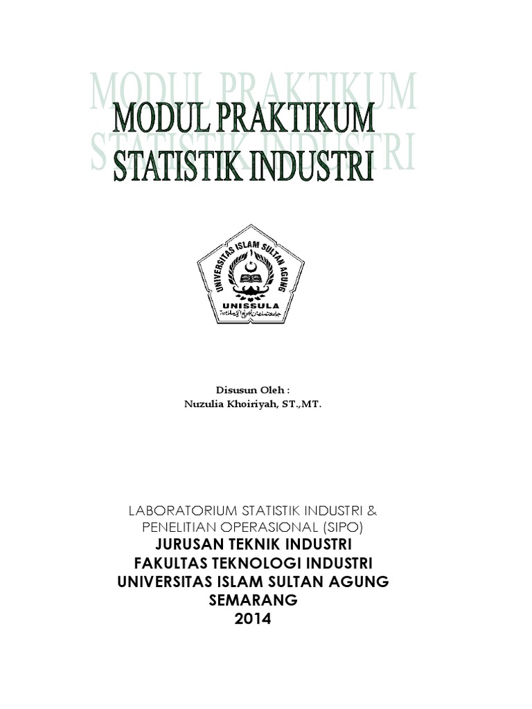 Smt-4 MODUL PRAKTIKUM STATISTIKA INDUSTRI PDF | PDF