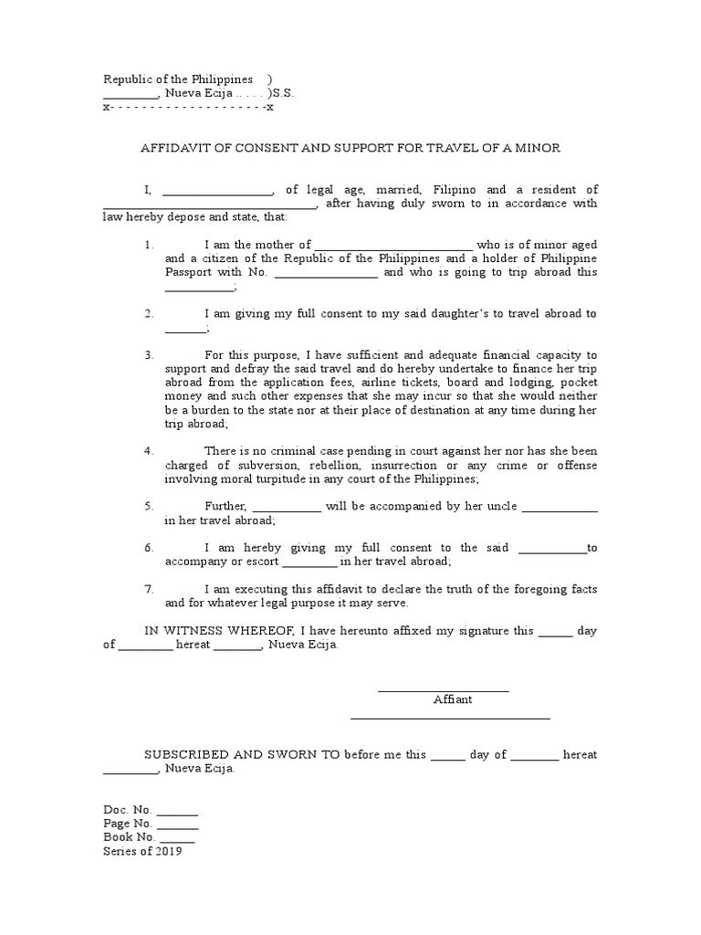 Affidavit of Support Scribd | PDF