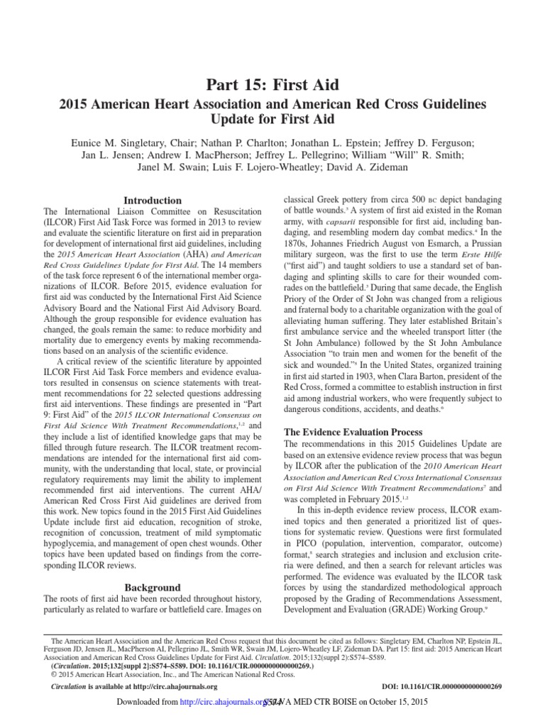 First Aid | PDF | Myocardial Infarction | First Aid