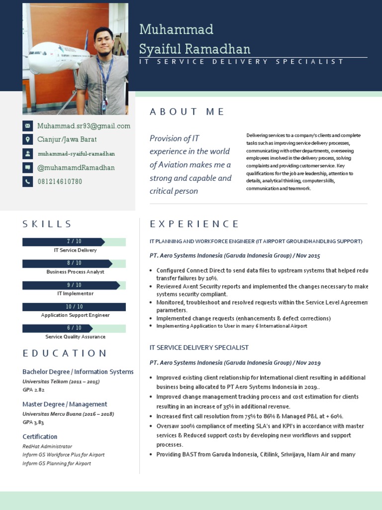 New CV Muhammad Syaiful Ramadhan | PDF | Business Process | Computing