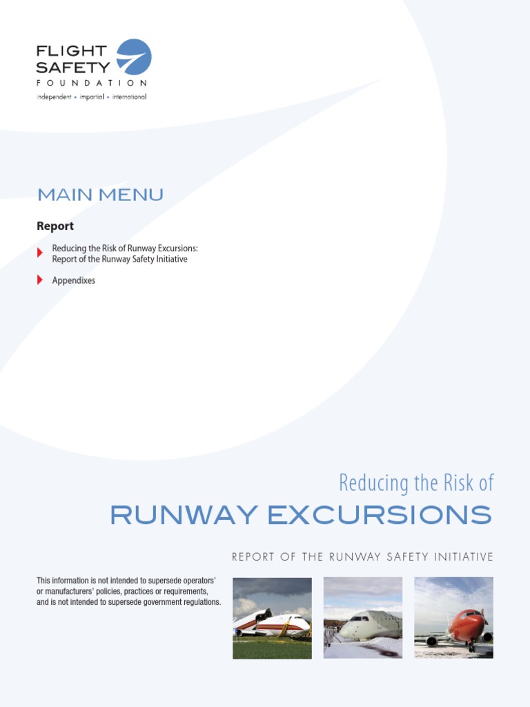 FSF Runway Excursions Report PDF | PDF | Runway | Takeoff