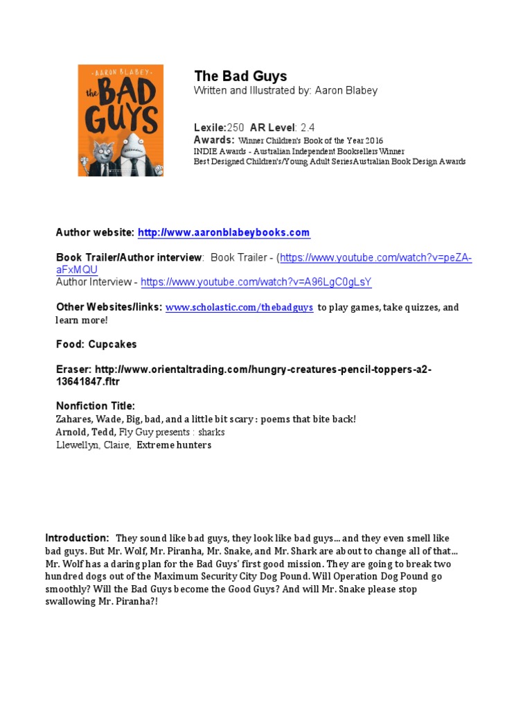 The Bad Guys | PDF | Books