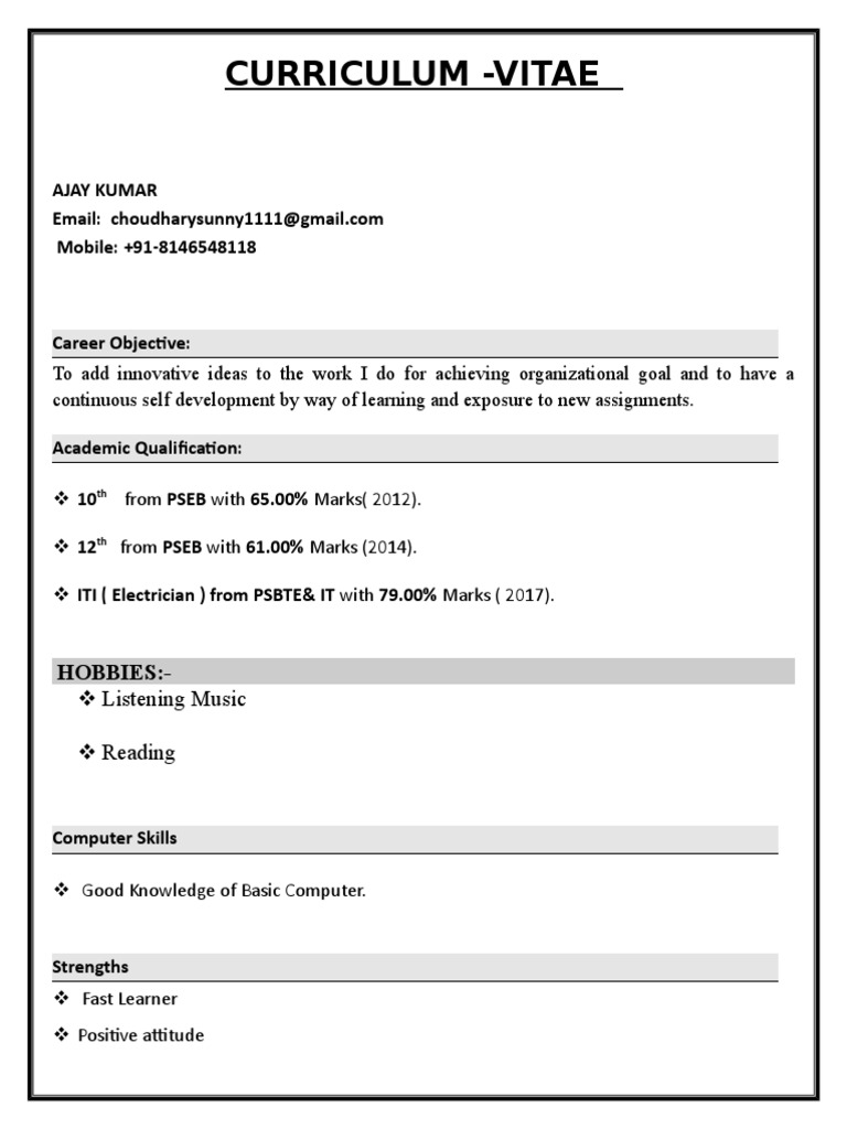 Ajay Resume | PDF | Wellness