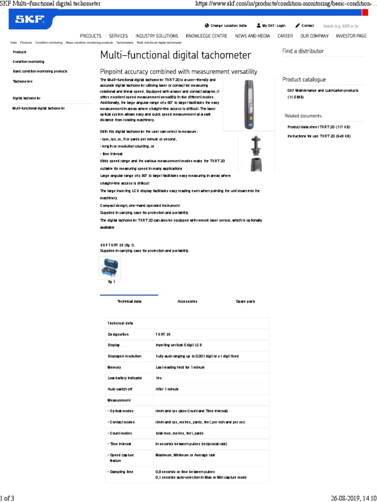 Contactless Tachometer | PDF | Speed | Measurement