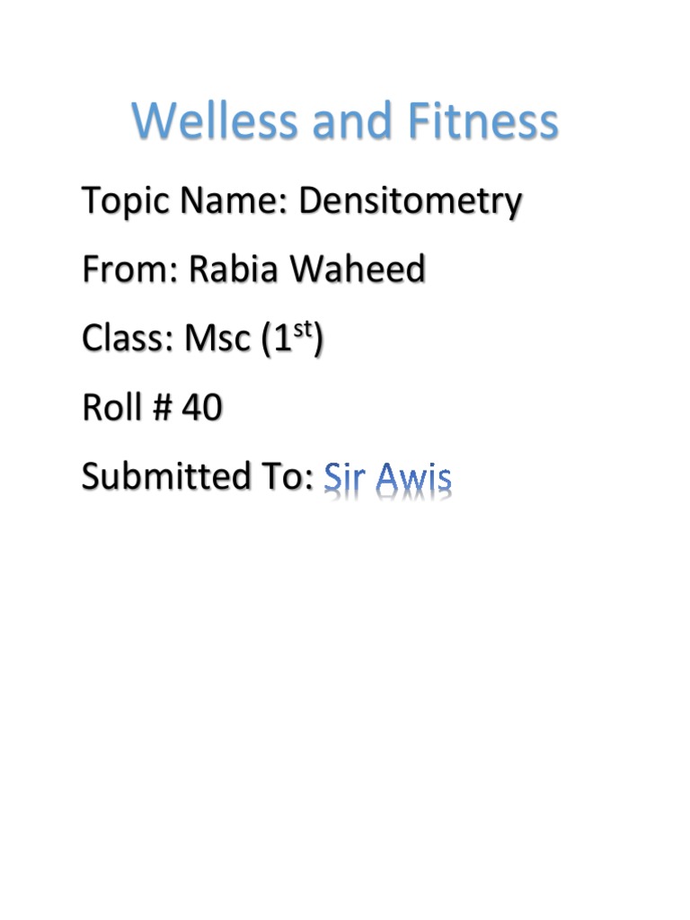 Densitometry Techniques in Children | PDF