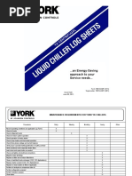 York Chiller Log Sheet | PDF | Heat Exchanger | Heating, Ventilating ...