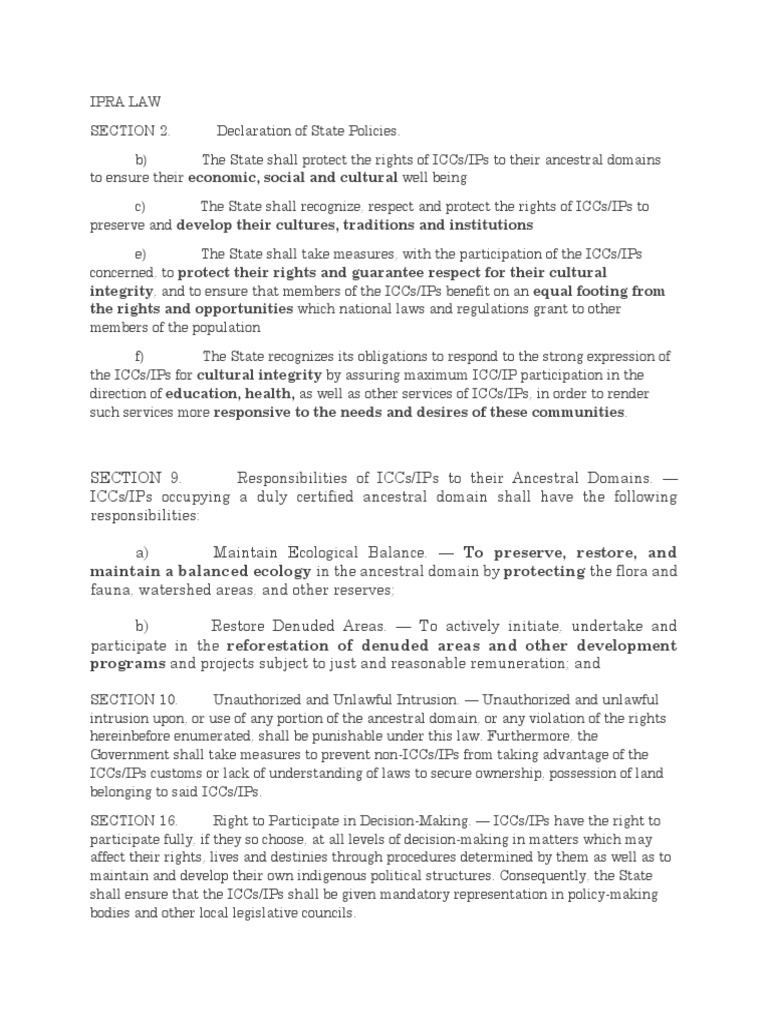 Ipra Law | PDF | Intellectual Property | Traditional Knowledge