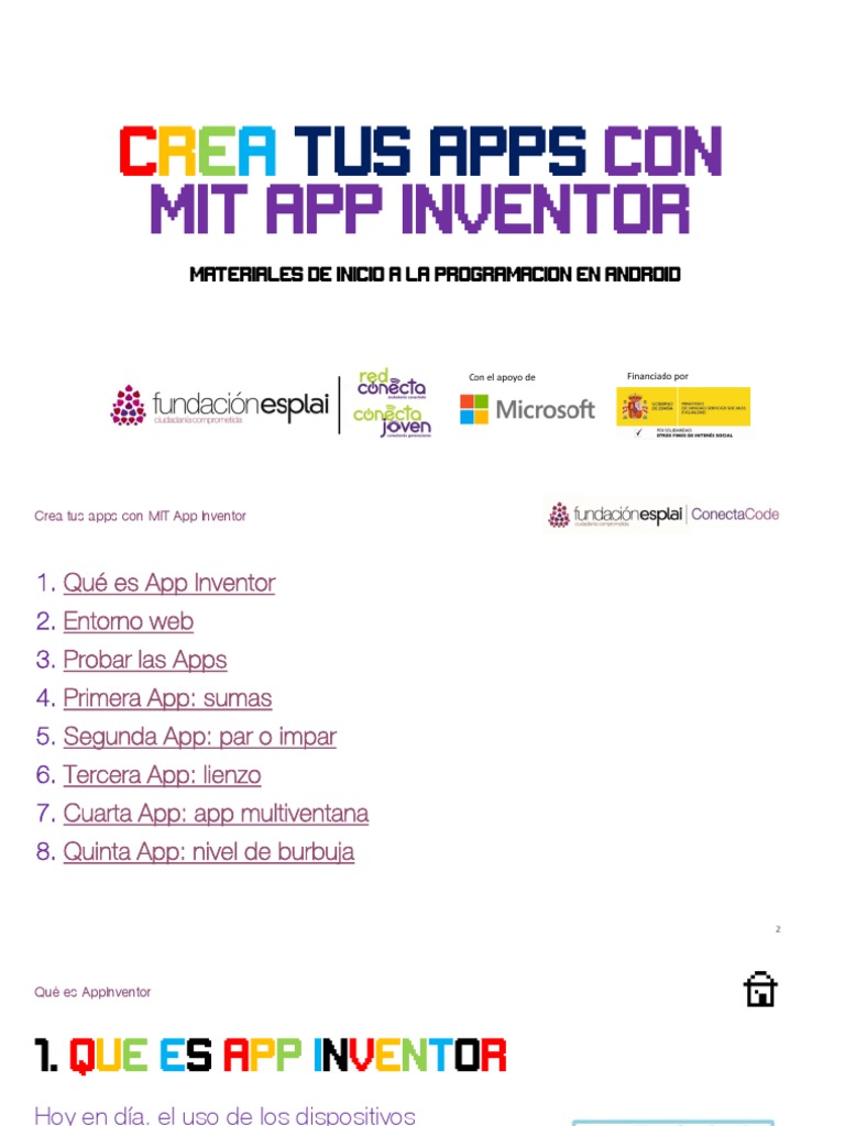 Crea Tus APPS Con MIT App Inventor PDF | PDF | Aplicación movil ...