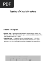 Circuit Breaker Timing Test Procedure | PDF | Relay | Electrical ...