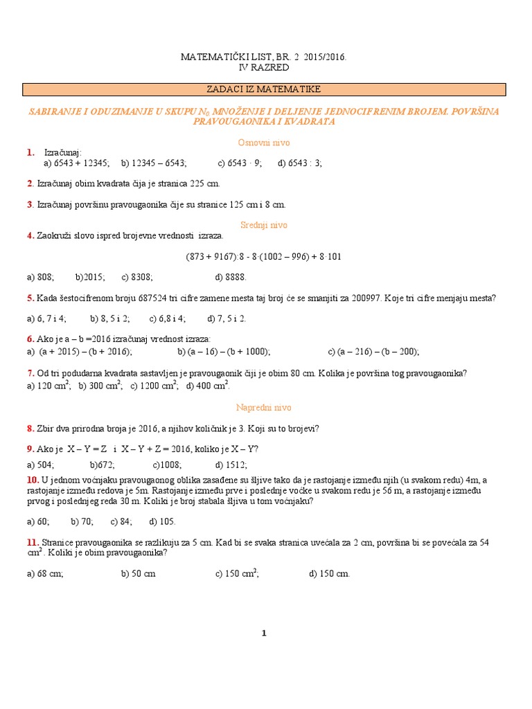 Matematicki List | PDF