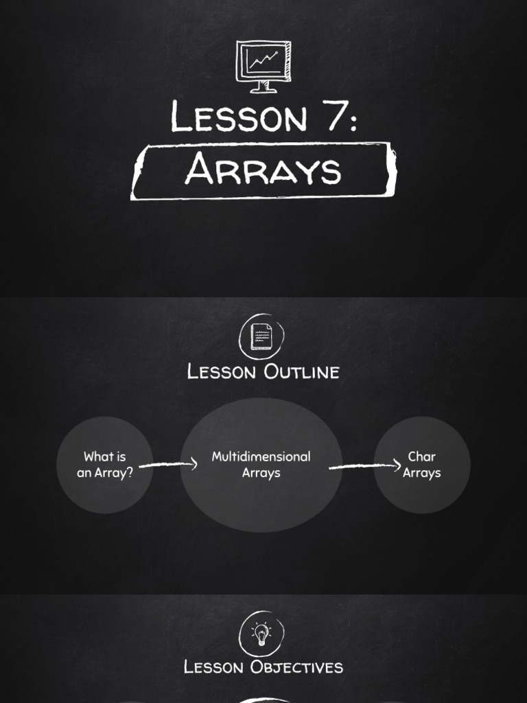 Lesson 7: Arrays | PDF