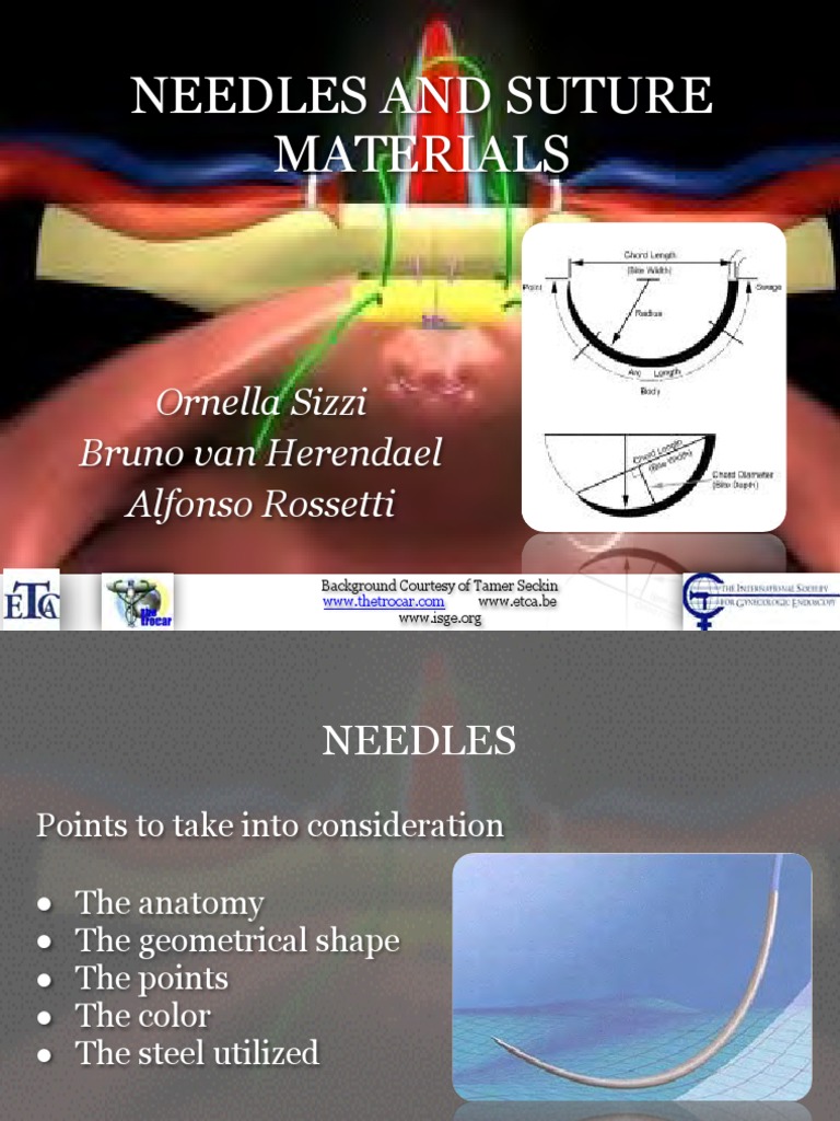 001 Needles and Suture Materials PDF | PDF | Surgical Suture | Fibers