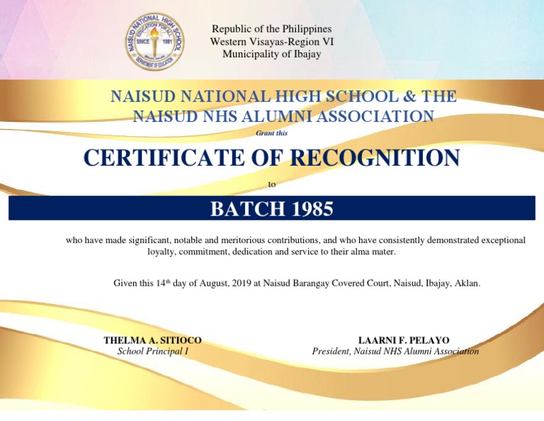 Certificate Alumni For Guest | PDF