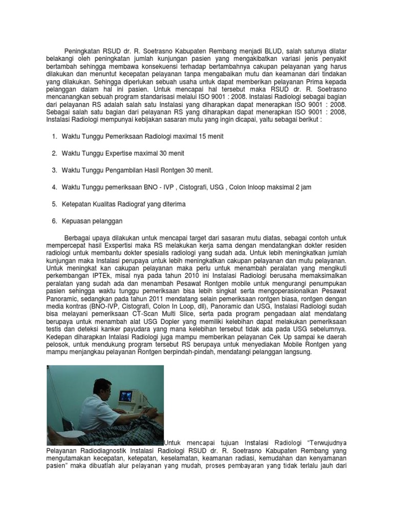 Alur Proses Radiologi | PDF