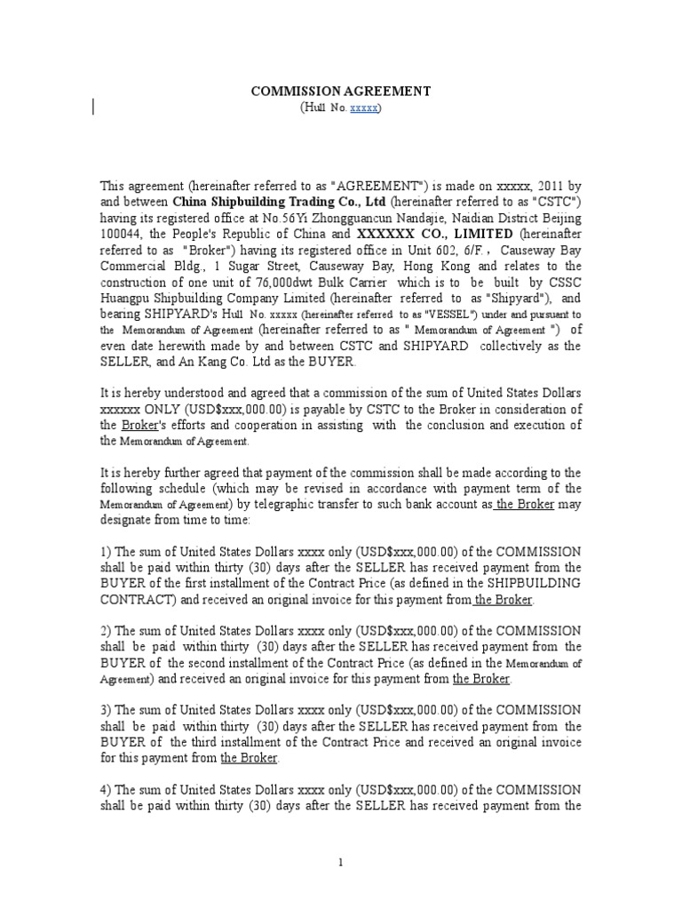 Commission Sharing | PDF | Invoice | Payments