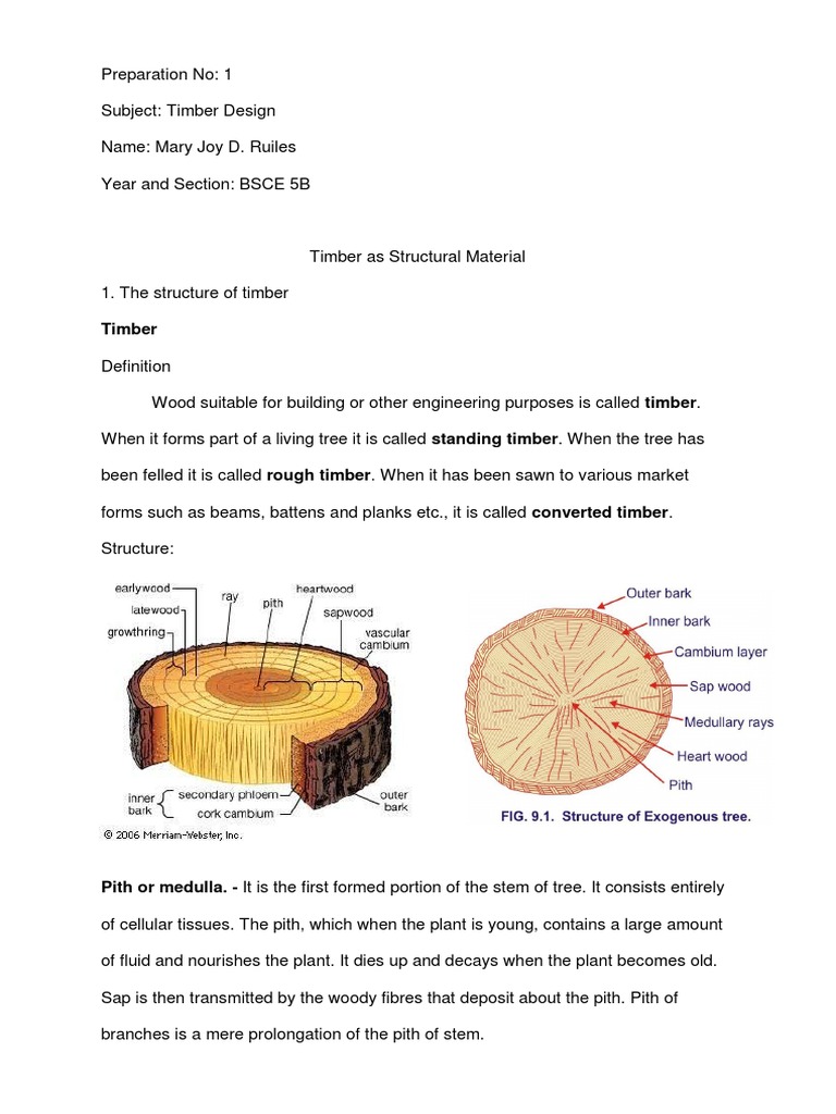 Timber Assignment (Ruiles) | PDF | Wood | Lumber