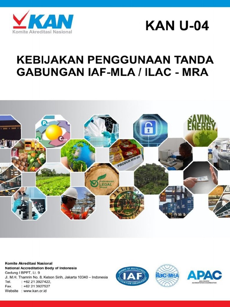 KAN U-04 Kebijakan Penggunaan Tanda Gabungan IAF MLA - ILAC MRA PDF | PDF
