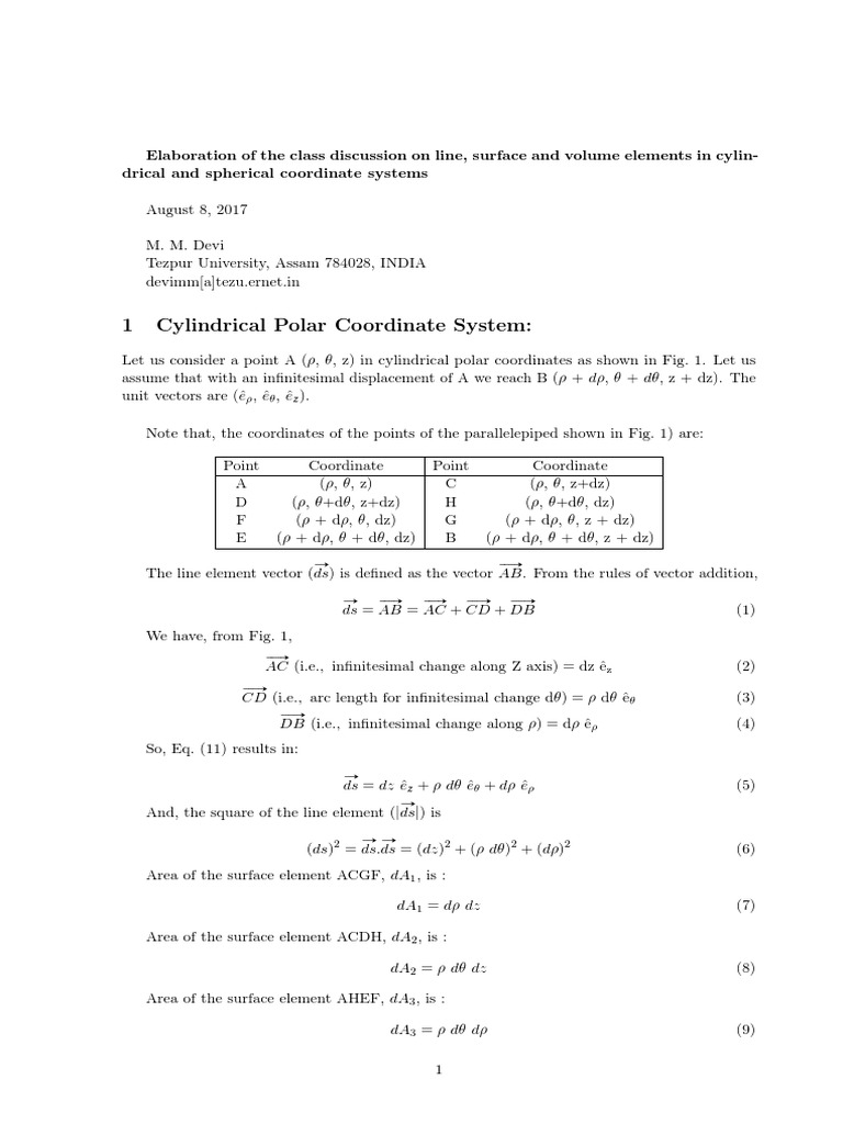 Class Note 1 | PDF | Coordinate System | Mathematical Notation