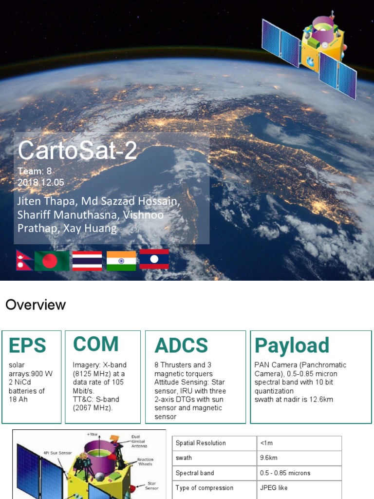Cartosat 2 Slide | PDF | Outer Space | Spaceflight Technologies